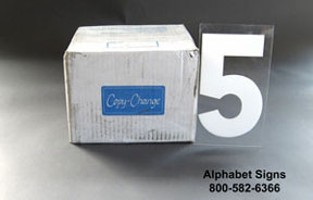 8 inch Portable Marquee Sign Letter Kit White | CFL89W