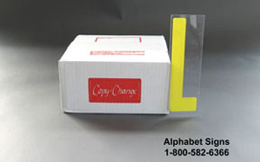 8 inch Portable Sign Letter Kit Yellow Change Marquee | CFL89Y