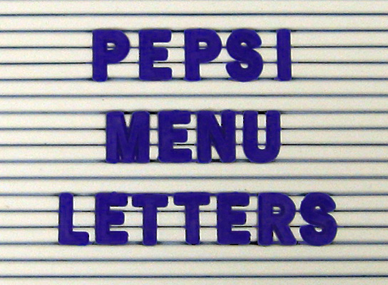 Pepsi Products Menu