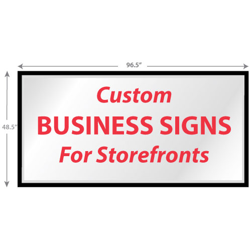 Storefront Business Marquee Sign 96W x 48H - Free Design | MS089648