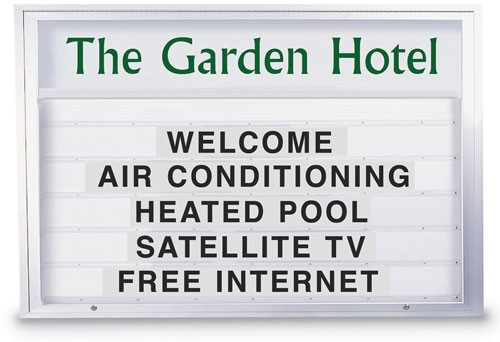 96 x 48 Outdoor Marquee Sign Double Sided | Custom Colors