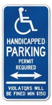 Handicap Parking Signs State Compliant