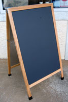 Chalkboard A-Frame Sidewalk Sign, 24W x 36H Wood Frame | CBAA1