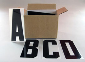 Letter & Number Kit, 8 inch for SL20 A-Frame Sidewalk Sign | SLLK08