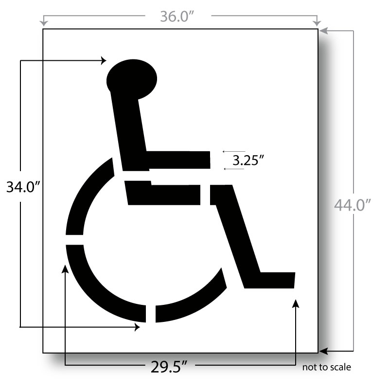 Handicap Parking Paint Template