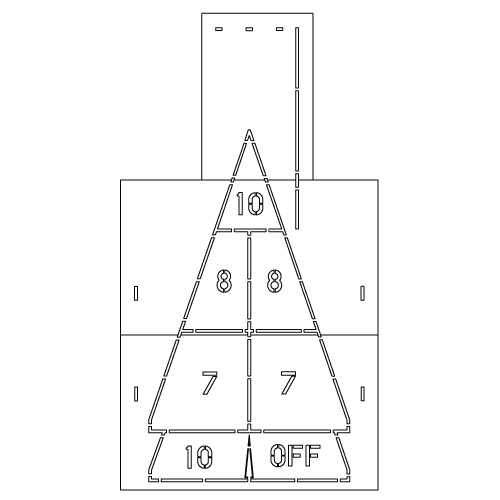 Shuffleboard Stencil, 3 pieces, 72 x 120 Pro Grade, Reusable Maxi Thick ...