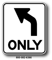 Left Turn Only R3-5L