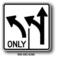 Advance Intersection Lane Control R3-8