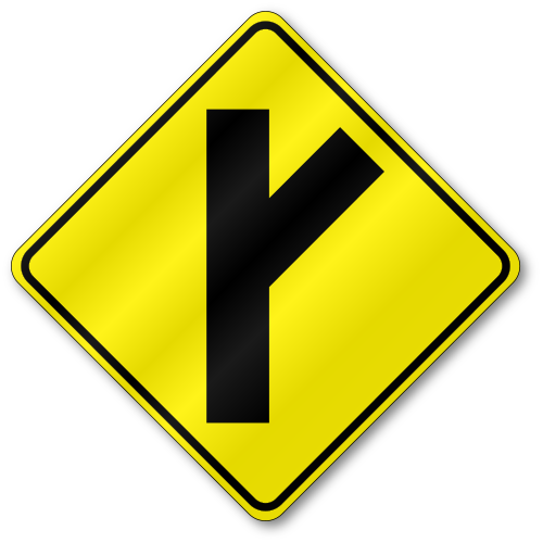 Right Side Sign Right Arrow Directional Sign , SKU: K 3880