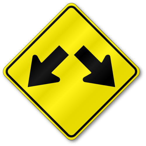Double Arrow Sign, W12-1 Outdoor Reflective | Official