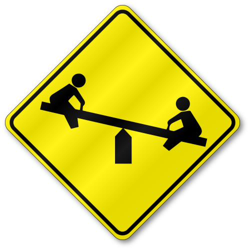 Playground Sign, W15-1 Outdoor Reflective | Official | TR02W151