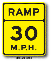 Ramp Speed Limit Advisory W13-3