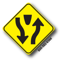 Divided Highway W6-1