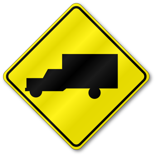 Truck Sign, W11-10 Outdoor Reflective | Official