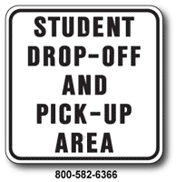 Student Drop Off Area S2-23 Traffic Sign | TR03S2-23