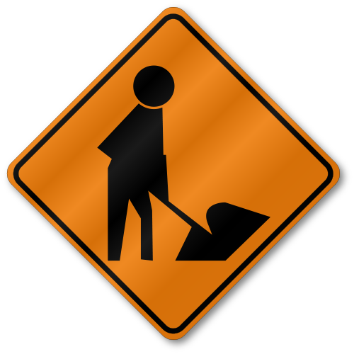 Men Working Symbol Sign W21-1A