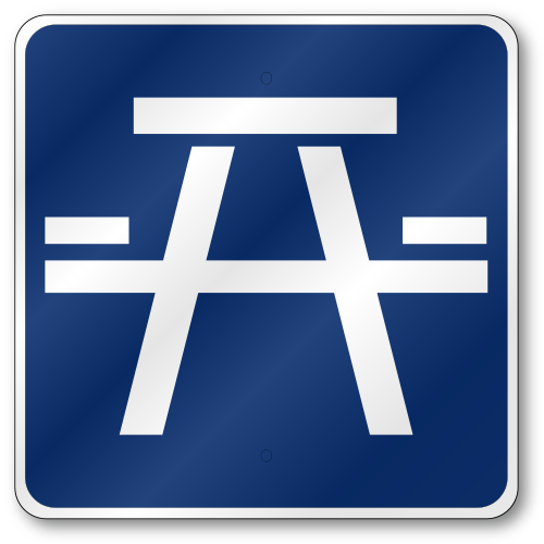 Roadside Table, D5-5A Traffic Sign, .080 Outdoor Reflective Aluminum ...