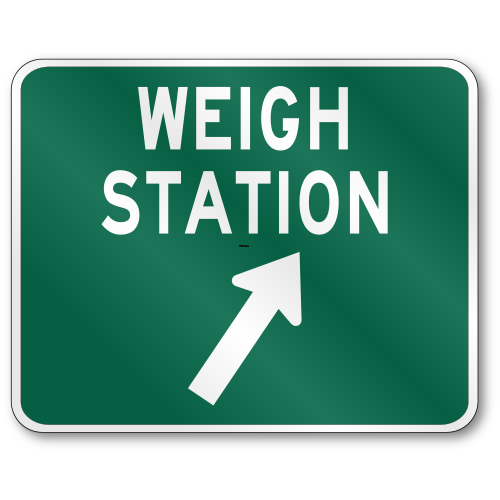 Weigh Station, D8-3 Traffic Sign, .080 Outdoor Reflective Aluminum ...