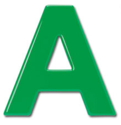 12 inch Clearview One Bold Plastic Building Sign Letters Formed By ...