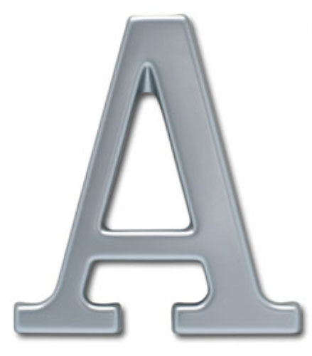 12 inch Consort Condensed Plastic Building Sign Letters Formed By ...