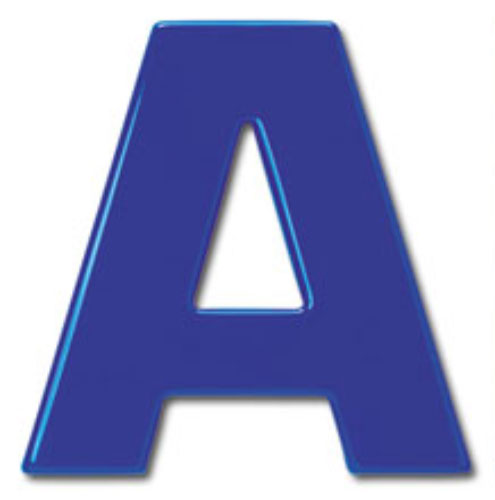 4 inch Eurostyle Bold Plastic Building Sign Letters Formed By Alphabet ...