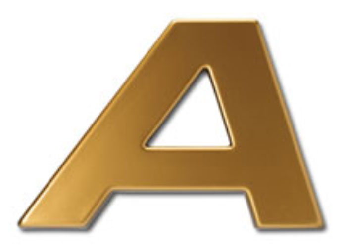 9 inch Eurostyle Bold Extended Italic Plastic Building Sign Letters ...