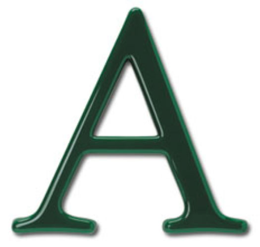 12 inch Goudy Old Style Plastic Building Sign Letters Formed By ...