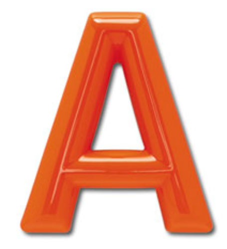 18 inch Helvetica Round Plastic Formed Letters For Outdoor Signs | BL15118