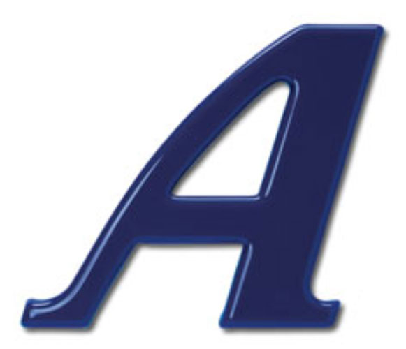 9 inch Herman Italic Plastic Building Sign Letters | BL15409