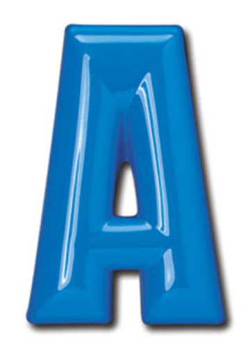 15 inch Impact Round Plastic Building Sign Letters | BL15515