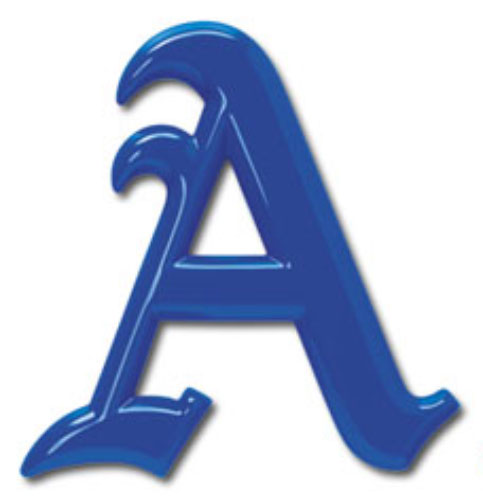 12 inch Old English Bevel Plastic Building Sign Letters | BL16112