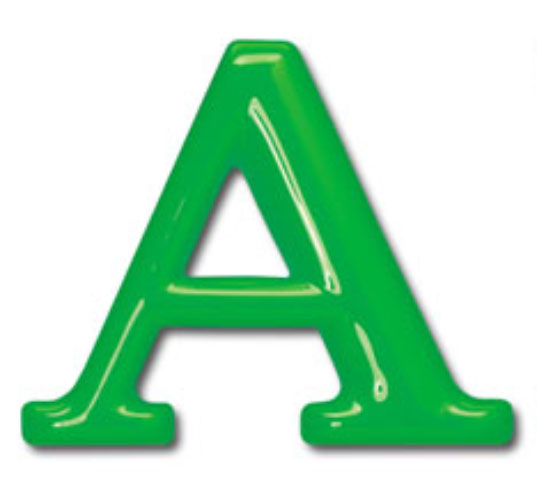 9 inch Roman Round Plastic Formed Letters For Outdoor Signs