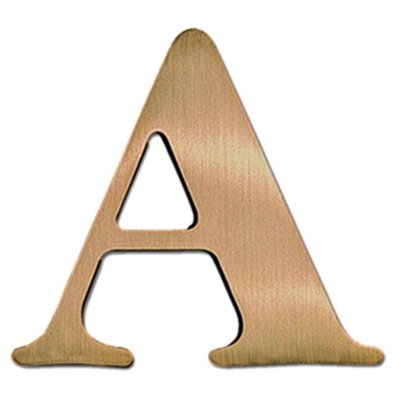 12 inch Garamond Bold Cast Metal Sign Letters | Aluminum or Bronze