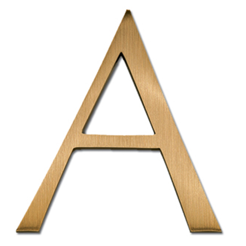 24 inch Optima Cast Metal Sign Letters | Aluminum or Bronze | BL2T024