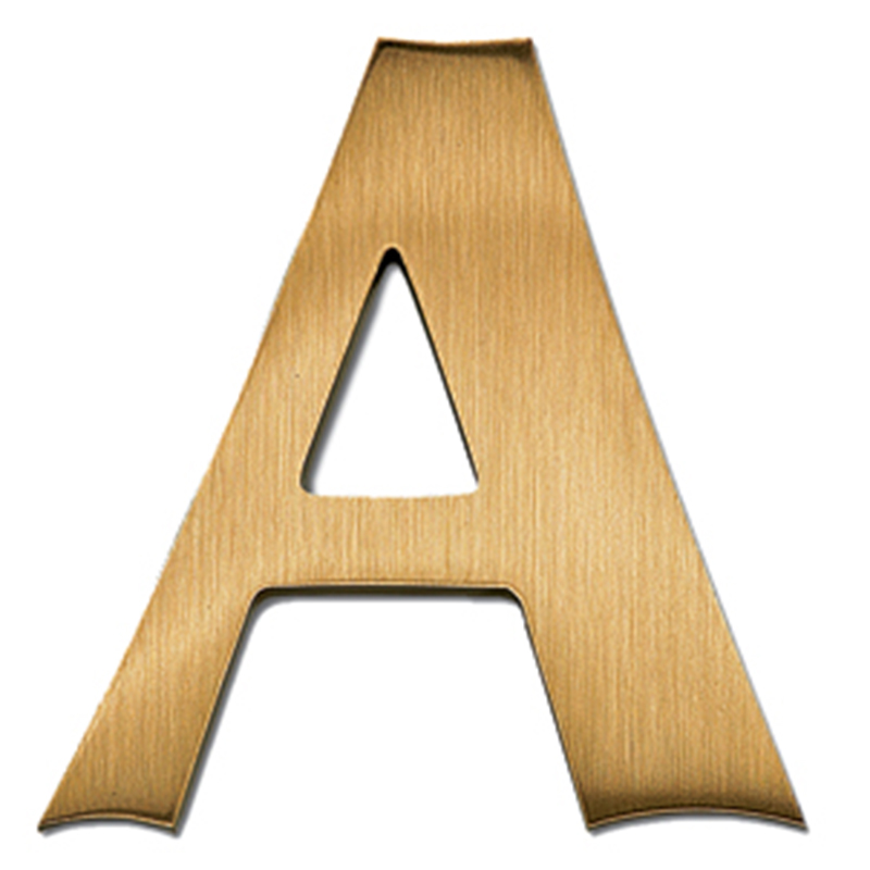 6 inch Optima Semi Bold Cast Metal Sign Letters | Aluminum or Bronze