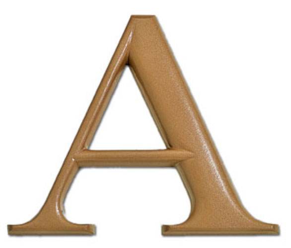 8 inch Roman Round Cast Metal Sign Letters | BL2DD08