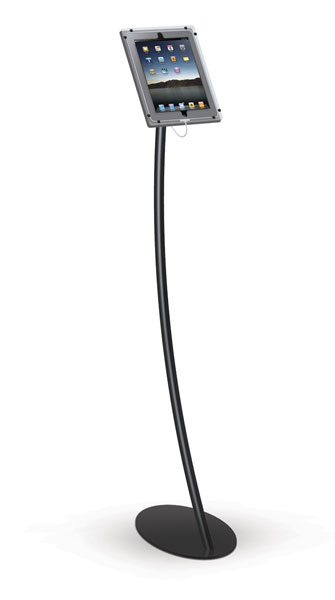 iPad Stand for Signs - Curved Floor Stand - Low Prices - Fast Ship