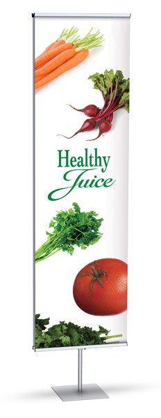 Banner Stand, Nexus Snap Bar, Vertical Adjustable, 30 x 96, Double Sided