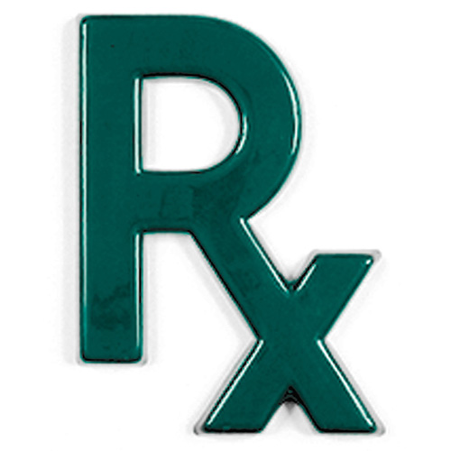 Rx Prescription Plastic Sign Symbol - All Sizes & Colors | BL0922