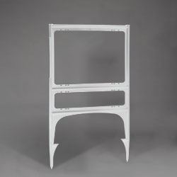 Heavy Duty Plastic Real Estate Sign Frame, 45 inch Tall White ...