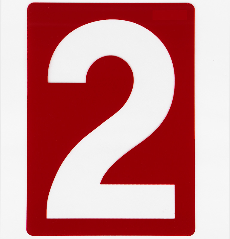 18 inch Citgo Gas Station Price Numbers, on 19-1/2 inch Red Panel, .080 ...