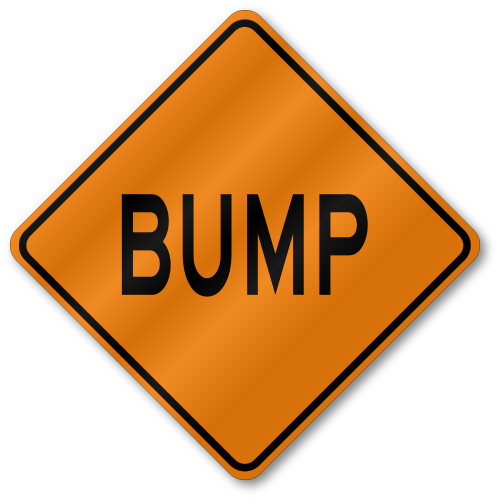 Bump, Roll Up Mesh Traffic Sign, Corner Pockets, Official | TR06RUW81