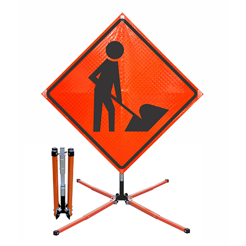 Dicke Safety DynaLite Roll Up Sign Stand 42 x 71 | TR071000W