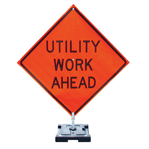 Dicke Safety Stacker Stand For Roll-Up Signs | TR07DSB100