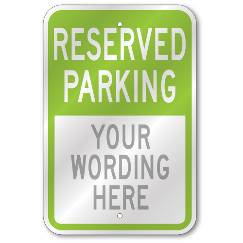 Custom Employee Parking Sign | Reflective Outdoor Quality | PS161613