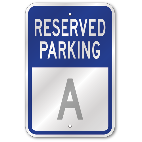 Custom Parking Lot Letters Sign | Reflective Outdoor Quality
