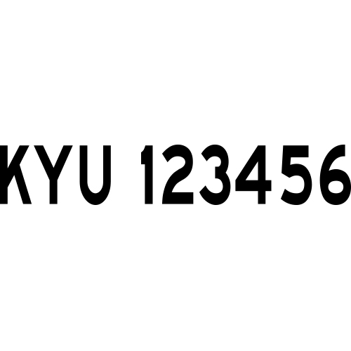 Kentucky KYU Number Decals | Custom One Day