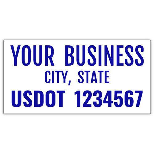 Magnetic Name Address & USDOT Numbers Truck | Super Strong