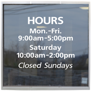 Vinyl Window Lettering - Design Online - Easy Install - One Day Ship