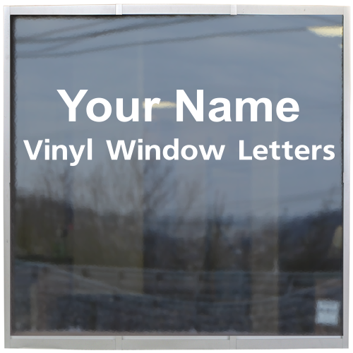 Store Name Custom Made Window Lettering Decal | VL0501